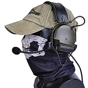 ZTAC 【Z-TAC Official Store】 Z-Tactical Comta II Style Headset G:2 Mil-Spec ZH041 Fit with Military PTT(Except PTT) Noise Canceling Sound Collection Soundproof Tactical Headset with Mic FG
