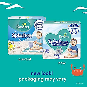 Pampers Splashers Swim Diapers Size M 18 Count