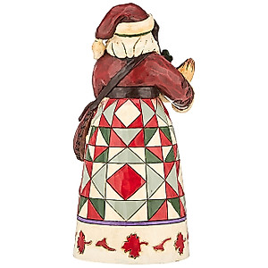 Enesco Jim Shore Heartwood Creek Canadian Santa Figurine, 7.25 Inch, Multicolor