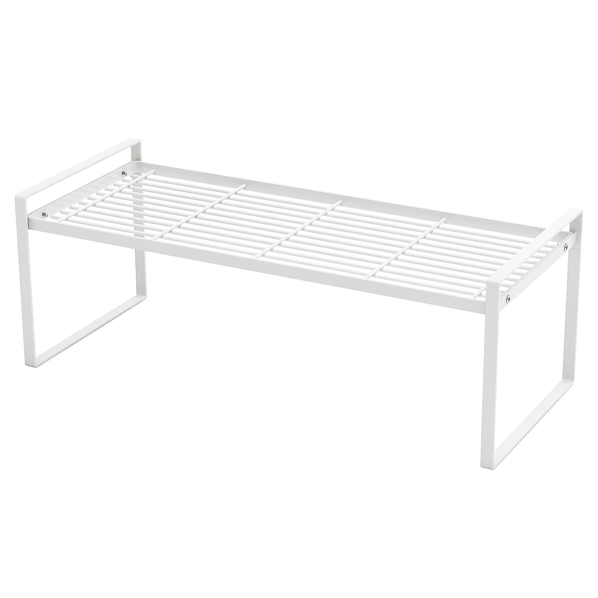 Countertop Organizer and Storage Shelf Rack for Kitchen, Cabinet, Pantry, Office and Bathroom. Rust Resistant and Non Slip (White, L20 W8.25 H9.5)