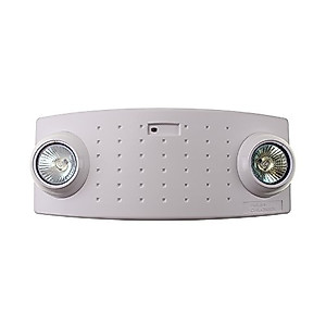 PHILIPS Chloride VA6 Emergency Lighting, Bugeye, 2 Light MR16, Battery, White