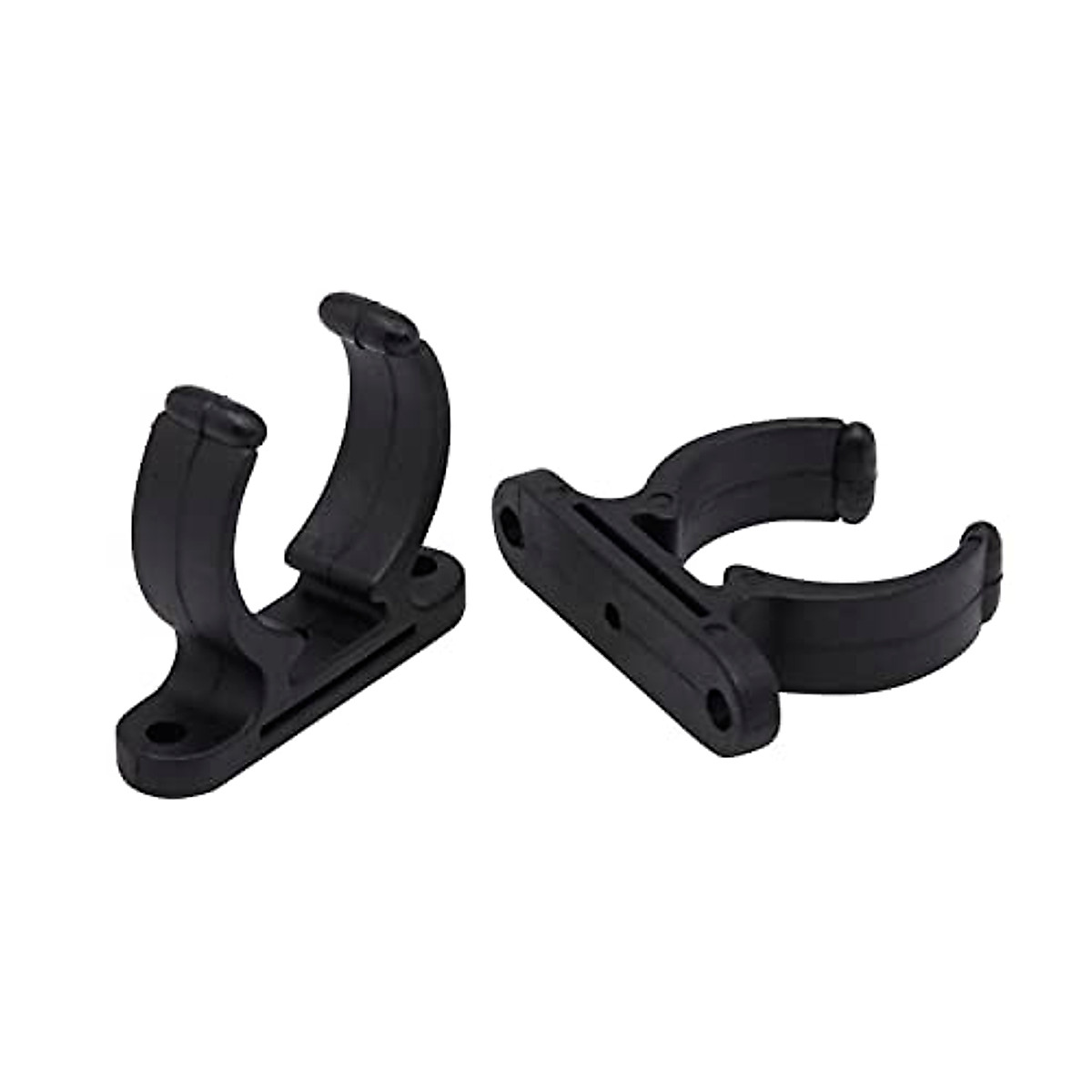 Seachoice Boat Hook Clips, Reinforced Nylon, Black, Pack of 2