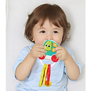 Zooawa Baby Toy Musical Car Key with Light and Sound, 9-12 Months for 1 2 3 4+ Year Old Boys Girls Gifts, Christmas Early Educational Learning Play Toy Smart Remote Key Toy for Kids Toddler Infants