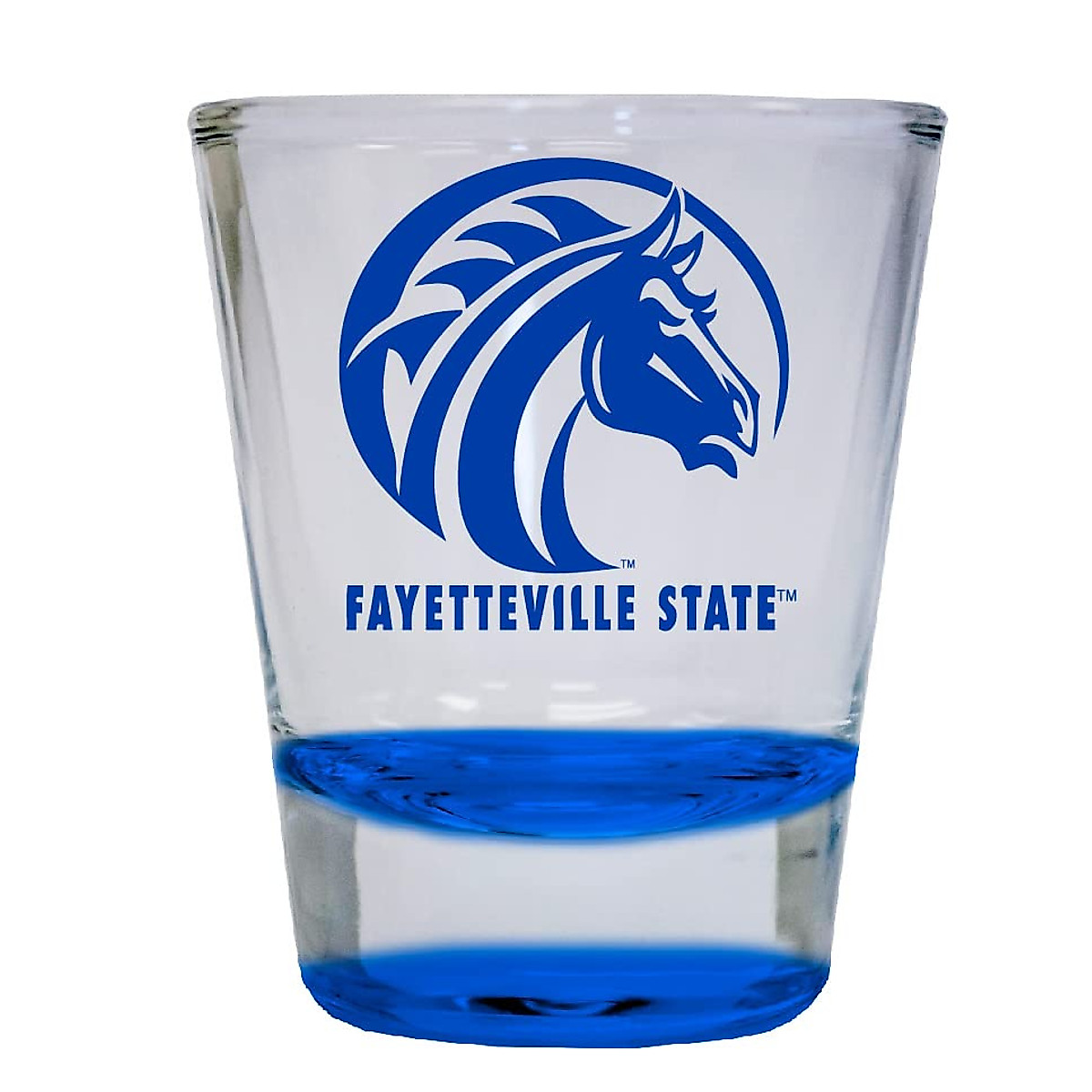 R and R Imports Fayetteville State University 2 ounce Color Shot Glasses Blue Officially Licensed Collegiate Product