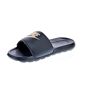 Nike Men's Victori One Slide Sandals Black/Metallic Gold-Black, Size 11