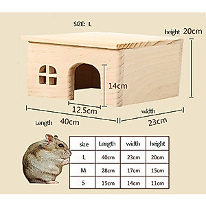 OMEM for Small Animals House Natural Life Tunnel System Such as Hamsters, Guinea Pigs, Golden Bears, Hedgehogs, Rabbits, Turtles, Easy to Clean (L)