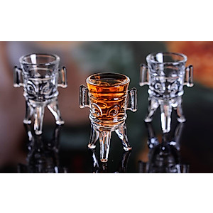 Shot Glasses, 0.35oz Mini Shot Glass Set of 6/Cordial Glasses/Glasses Snifters/Cute Shot Glasses/Clear Shot Glasses/Sherry Glasses/Tasting Glasses/Tripod Glasses/