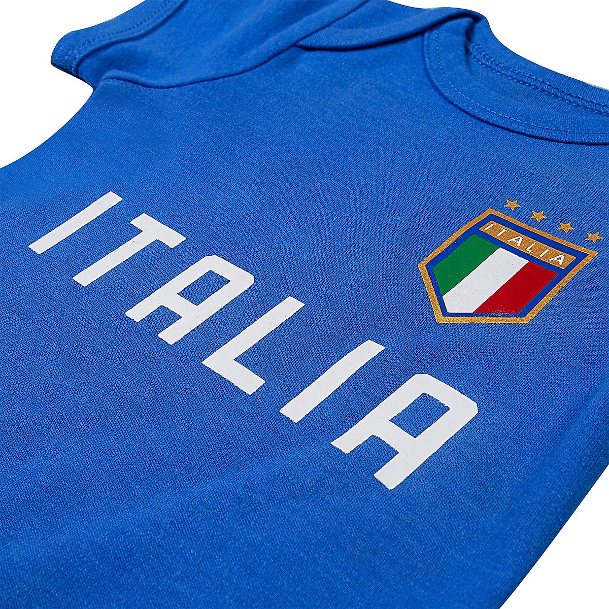 BDONDON Unique Nonna Italian Soccer Outfit for Newborn Boys & Girls Blue Baby Italy Clothes for Fans (Italia-S, 3-6 Months)