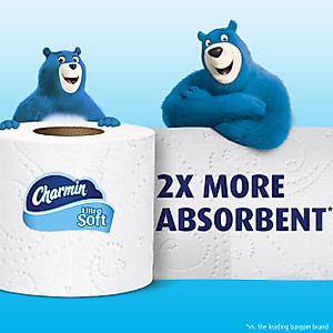 Charmin Ultra Soft Toilet Paper Super Mega Rolls, 6 Count