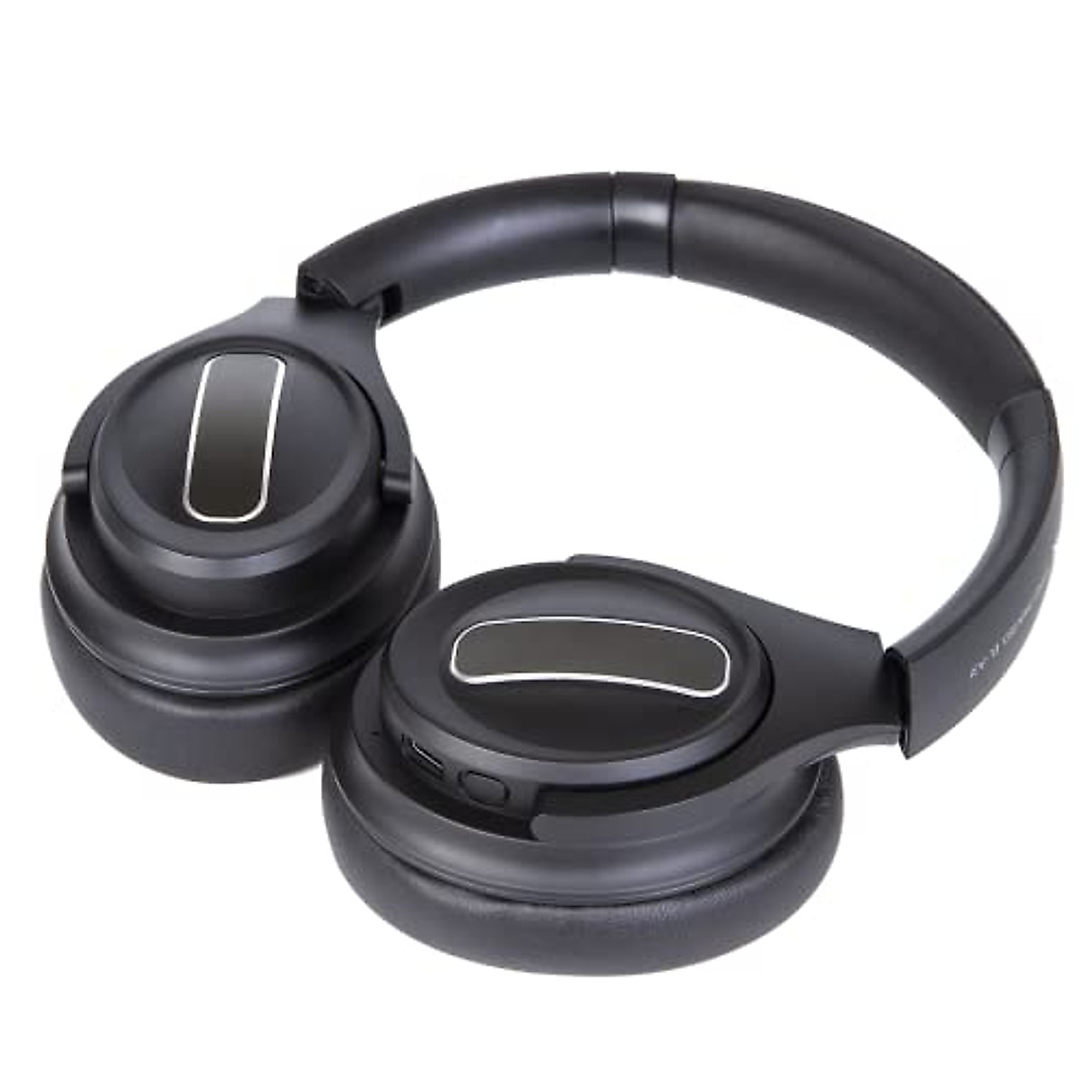 whitegoose Active Noise Cancelling Headphones,Bluetooth Headphones with Microphone,Wireless and Wired Over Ear Bluetooth Headphones,HiFi Sound,35H Music Time,Foldable,Black