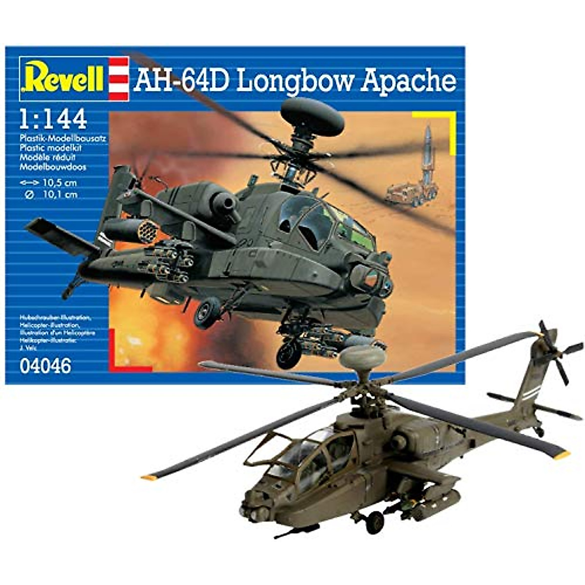 Revell 04046 AH-64D Longbow Apache, Plastic Model Kit