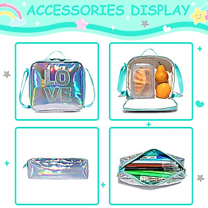 ZBAOGTW Rolling Backpack for Girls Kids Backpack with Wheels for Elementary Kindergarten Girls Wheeled Backpack Carry on Luggage Rolling Backpack with Lunch Bag