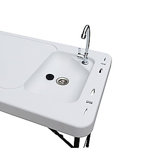 Old Cedar Outfitters Fish and Game Cleaning Table with Sink and Folding Legs