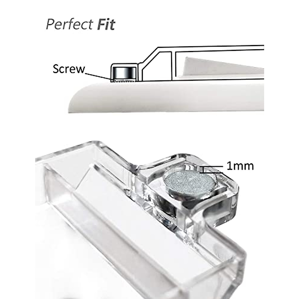 Magnetic Light Switch Guards, ILIVABLE Light Switch and Outlet Cover for Flat Modern Switches, Not Child Proof (Clear, 2 Pack)