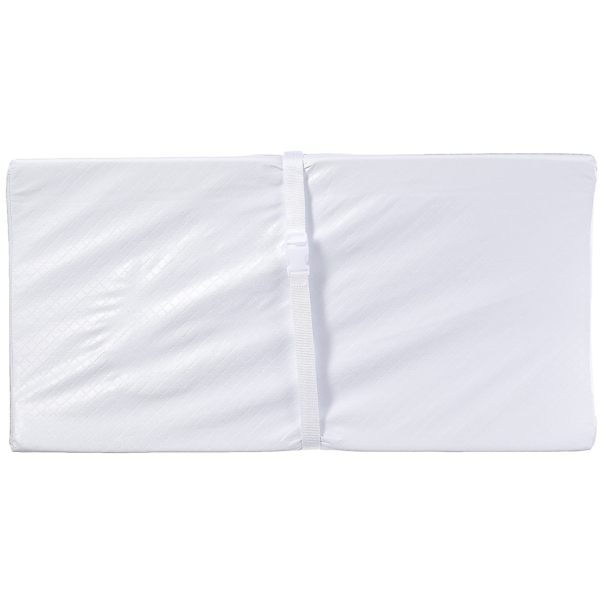 Colgate Mattress 2-Sided Contour - GREENGUARD Gold Certified Changing Pad Featuring Firm Foam Ridges for Support, Ridgid Fingerboard Support Board, and Safety Strap