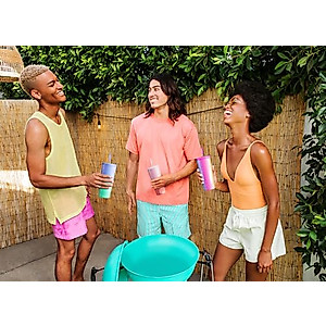 Meoky 24 oz Insulated Tumbler with Lid and Straw, Stainless Steel Vacuum Insulated Tumbler, Keeps Cold for 24 Hours, 100% Leak Proof, Fits in Car Cup Holder (Fairyland)