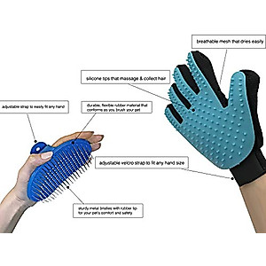 Rabbit Grooming Kit with Rabbit Grooming Brush - Rabbit Hair Brush and Rabbit Hair Remover- Bunny & Guinea Pig