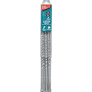 Makita B-61260 3/8" x 12" SDS-Plus Bit, 3-Cutter, 10/Pk