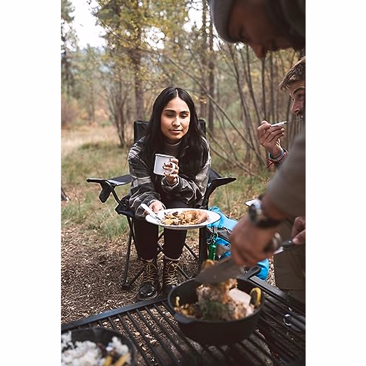 Stansport Deluxe 24-Piece Enamel Tableware Set - White (11220-03)