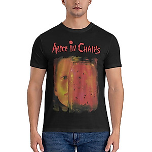 Alices in Chainss Novelty Men's T-Shirt Short Sleeve T-Shirts 6X-Large