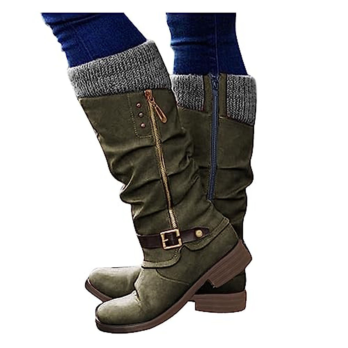 YfiDSJFGJ black leather boots boots heels warm long low high zipper casual ankle rain boots high heel split-toe outdoor biker boots thigh boots