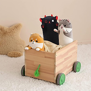 PEACHCAT Long Kitten Plush Pillow Cute Black Cat Stuffed Animal Cat Plush Toy for Kids 19.6"