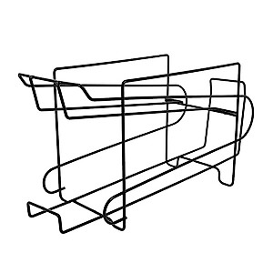 Fridge Soda Can Dispenser 2-tier Soda Can Beverage Organizer Rack Shelf Wire Frame Stackable Beer Can Storage for Pantry or Refrigerator