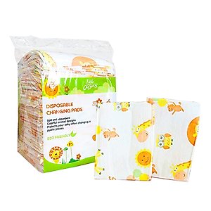 30 Large Disposable Changing Pads Mats Sanitary Baby Infant Toddler Diaper Liners Covers for Travel Changing Station Tables. Soft and Waterproof. Buy Now!
