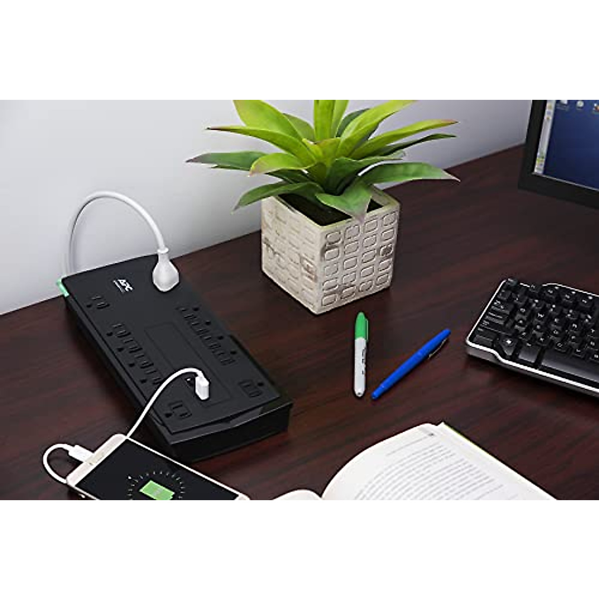 APC Surge Protector Power Strip with USB Ports, P12U2, 4320 Joule, 12 Outlet Surge Protector