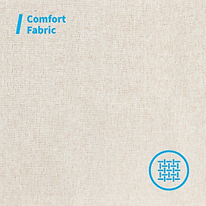 Mjkone Loveseat Sofa with 2 Storage Side Pocket, 54.7'' Modern Fabric Love Seats, Easy Assembly/High Resilience Sponge/Real Wooden Frame and Solid Wood Sofa Legs(Beige, Loveseat)