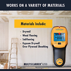 Zircon Multiscanner A200 Electronic Wall Scanner / Metal Detector/ Live AC Wire Detection With SpotLite Pointer