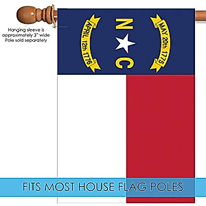 Toland Home Garden North Carolina State Flag 28 x 40-Inch Decorative USA-Produced House Flag