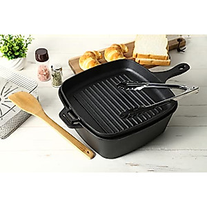 Orca pot 5in1 Cast Iron 6.5 Qt Dutch Oven Cooking Pot with Glass Lid, Cooking Pot for Baking, Frying, Steaming, Cast Iron Grill Lid, Steaming Plate & Basket