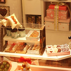 Spilay Dollhouse Miniature with Furniture,DIY Dollhouse Kit Mini Handmade Crafts with Dust Cover and Music Box,1:24 Scale Creative Room Birthday for Women and Lover (Fantastic Ideas)