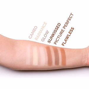 Aesthetica Cosmetics Contour and Highlighting Powder Foundation Palette/Contouring Makeup Kit; Easy-to-Follow, Step-by-Step Instructions Included