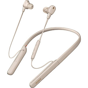 Sony WI-1000XM2 Industry Leading Noise Canceling Wireless Behind-Neck in Ear Headset/Headphones with mic for Phone Call with Alexa Voice Control, Silver
