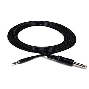 Hosa CMP-110 1/4" TS to 3.5 mm TRS Mono Interconnect Cable, 10 Feet