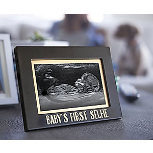Pearhead Baby's First Selfie Sonogram Picture Frame, Gender-Neutral Baby Keepsake Photo Frame, Baby Nursery Décor
