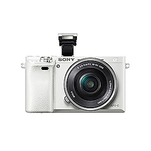 Sony Alpha a6000 Mirrorless Digital Camera with 16-50 mm Lens, 24 MP (White)