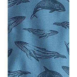 little planet by carter's unisex-baby Baby and Toddler 2-piece Pajamas made with Organic Cotton, Whales, 12 Months