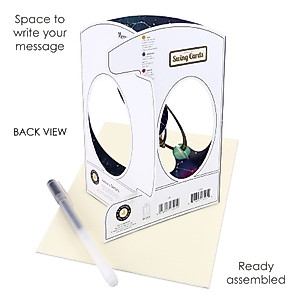 SANTORO Swing Card, 3D Pop Up Greeting Card - Solar System - For Kids, For Him, For Her | Space Card For Birthday