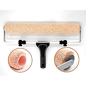 ROLLINGDOG 18 Inch Paint Roller Covers -18 Microfiber Paint Rollers for Ceiling,Wall,Floor,Decks Painting (Pack of 3, 3/8" Nap)