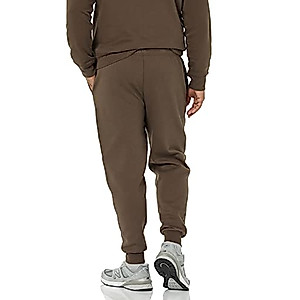 Amazon Essentials Men's Fleece Jogger Pant, Medium Brown, Small