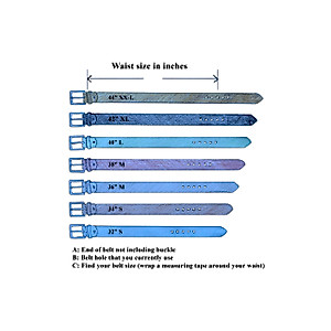 PASQUALE CUTARELLI Mens Crocodile Pattern Italian Leather Belt Black Small 34 Inches