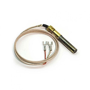 Thermopile Generator,750 Millivolt Temperature Resistance Replacement Thermopile Generator,24'' Long Fireplace Replacement Parts,Fireplace & Stove Accessory,for Gas Fireplace/Gas Grills/Gas Boilers