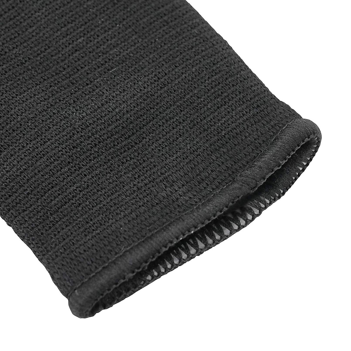 Luwint Kids Hand Wrap - Knitted Palm Sleeve Wrist Brace Hand Protection Support for 8-14 Years, 1 Pair Black