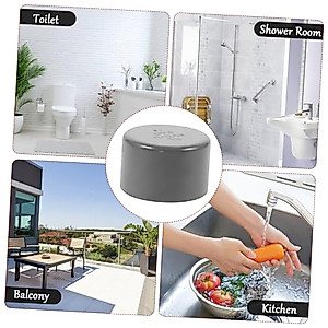 COOLHIYA 10pcs Water Pipe Cap PVC Pipe End Cap Fittings PVC End Cap Pipe End Protector Cap Replaceable Pipe Plugs Pipe Plug Cap Pipe End Plug Pipe End Caps Pipe End Cap Parts PVC Pipe Caps