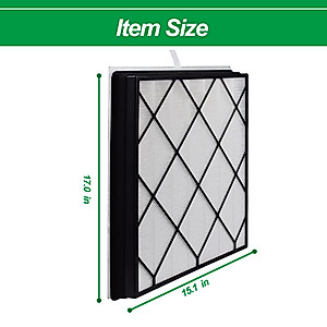 Cleangela HE401 Filter Replacement for Shark Air Purifier 4, 4-in-1 Replacement True HEPA Filter Compatible with Shark HE400,HE401,HE402,HE405 UA415 4-Fan Air Purifiers, Part HE4FKPET