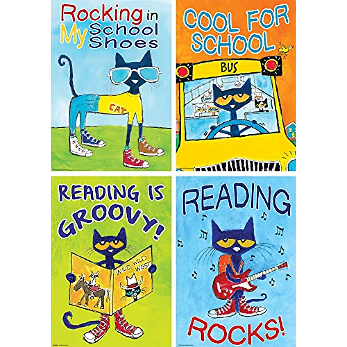 Teacher Created Resources Pete The Cat Positive Poster Pack (TCR6656),0.1" x 13.4" x 19"