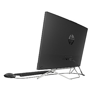 HP All-in-One Desktop, 23.8" FHD Screen, AMD Ryzen 5 5500U Processor, 64GB RAM, 2TB PCIe SSD, Webcam, HDMI, RJ45, Wi-Fi, Wired Keyboard & Mouse, Windows 11 Home, Black